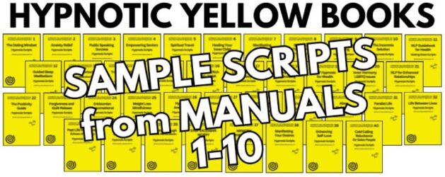 Hypnotic Yellow Books Sampler Scripts 1-10 - American School of Hypnosis